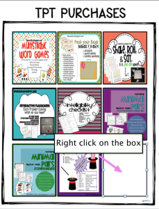 TPT Organizer (Freebie) - Speech 2U