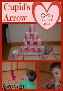 Cupids Arrow: Cheap and Easy Valentine's Day Activity - Speech 2U